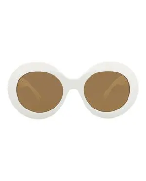 Gucci Round-frame Recycled Acetate Sunglasses - White White Brown (gg1647s/30015325/003)