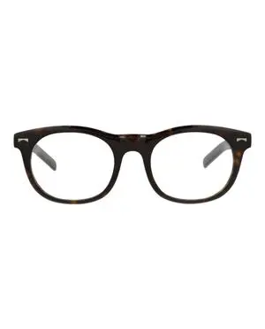 Montblanc Round Acetate Optical Frames - Havana Havana Transparent (mb0229o/30013543/002)