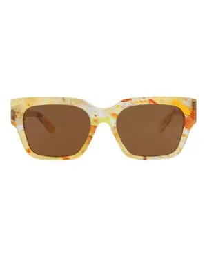 Chloé Square Frame Recycled Acetate Sunglasses - Bronze Bronze Brown (ch0190s/30014666/011)