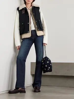 Loewe Shearling-lined Cotton-blend Gilet