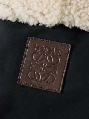 Loewe Shearling-lined Cotton-blend Gilet