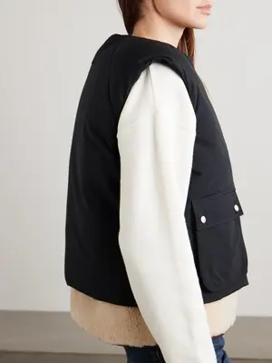 Loewe Shearling-lined Cotton-blend Gilet