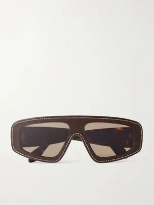 Alaïa Mask D-frame Sunglasses - Tortoiseshell