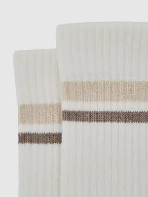 REISS Cotton-blend Striped Socks