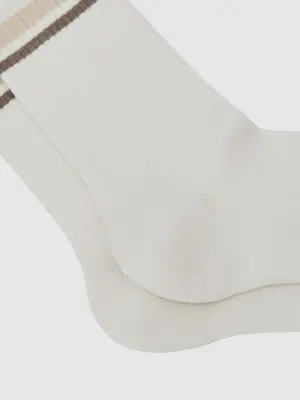 REISS Cotton-blend Striped Socks