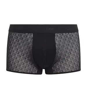 Calvin Klein Microfibre Lace Trunks