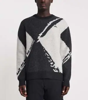 J. Lindeberg Wool-blend Jacquard Jaxton Sweater