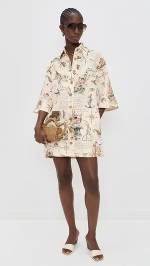 Zimmermann Printed Tunic Dress