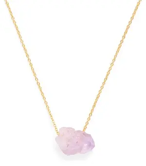 HERMINA ATHENS Gold-plated Lukumaki Necklace - Purple