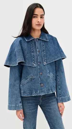 FRAME The Cape Denim Jacket - Figure