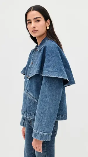 FRAME The Cape Denim Jacket - Figure