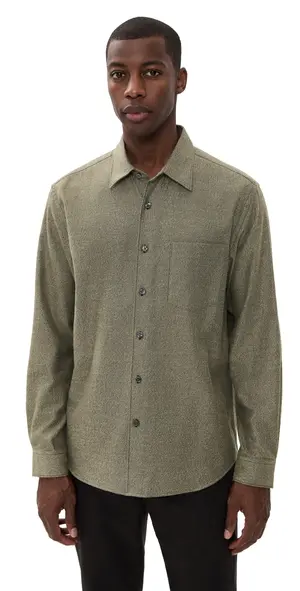Theory Weekend Shirt In Spun Flannel