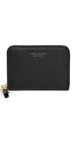 Tory Burch Romy Medium Zip Around Wallet - Black