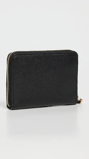 Tory Burch Romy Medium Zip Around Wallet - Black
