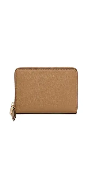 Tory Burch Romy Medium Zip Around Wallet - Tiramisu