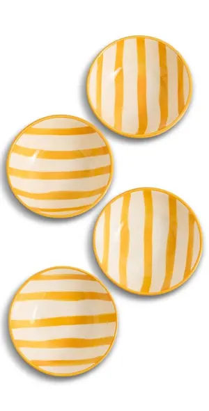 ZAFFERANO Small Bowl Set Of 4 - Yellow