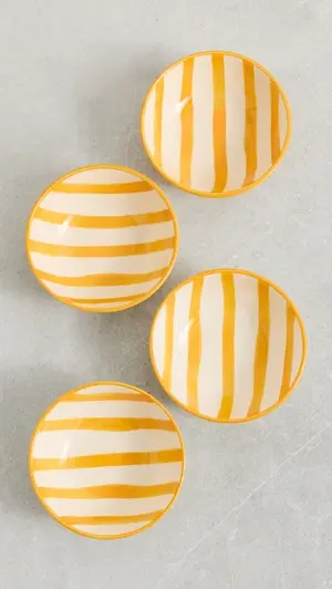 ZAFFERANO Small Bowl Set Of 4 - Yellow