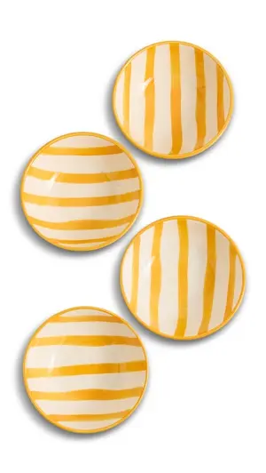 ZAFFERANO Small Bowl Set Of 4 - Yellow