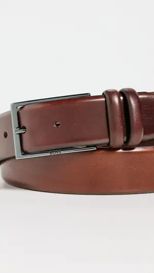 BOSS Carmello Leather Belt - Medium Brown