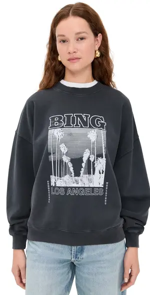 ANINE BING Miles Bing Tour Sweatshirt