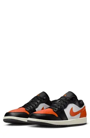 Orange Black Basketball Shoes For Men
