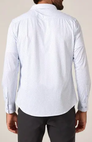 7 Diamonds Upton Wrinkle Resistant Performance Button-up Shirt - Light Blue