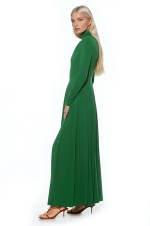 ALEXIA ADMOR Solene Fit And Flare Maxi Dress - Emerald