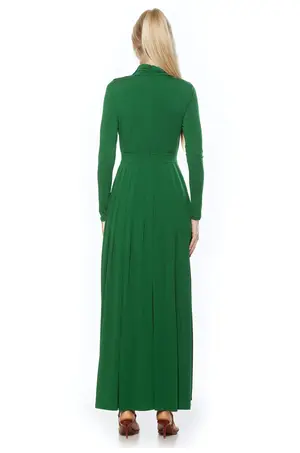 ALEXIA ADMOR Solene Fit And Flare Maxi Dress - Emerald