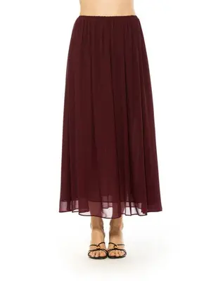 ALEXIA ADMOR Vayla Maxi Skirt - Burgundy