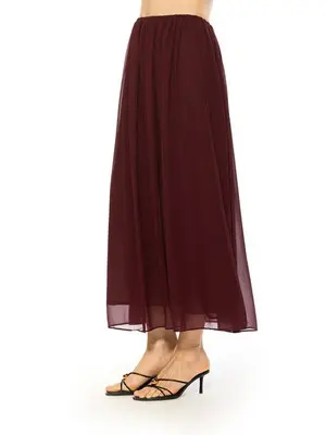 ALEXIA ADMOR Vayla Maxi Skirt - Burgundy