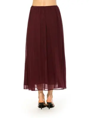 ALEXIA ADMOR Vayla Maxi Skirt - Burgundy
