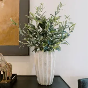 CG HUNTER 30" Faux Olive Arrangement In Artisan Vase