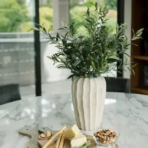 CG HUNTER 30" Faux Olive Arrangement In Artisan Vase