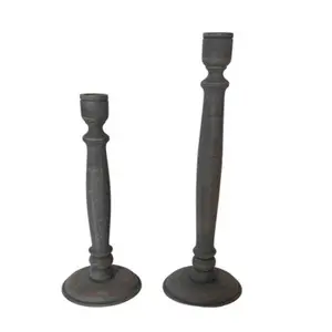 CG HUNTER Tapered Candle Holder - Dark Grey