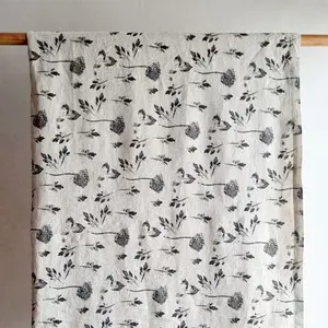 CG HUNTER Floral Tablecloth - Grey