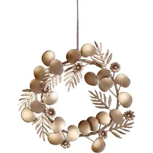 CG HUNTER 7.5" Iron Wreath Ornament - Brass