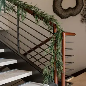 CG HUNTER 9' Artificial Pine Garland With Pinecones