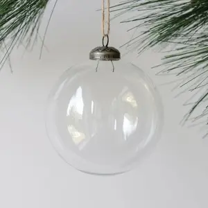 CG HUNTER 4" Glass Ornament - Clear