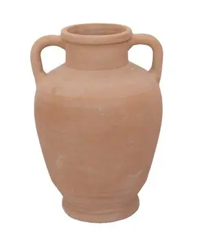 CG HUNTER 12" Terracotta Vase With Handles - Earth Tones