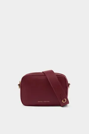 KATIE LOXTON Avery Small Crossbody Camera Bag - Cherry