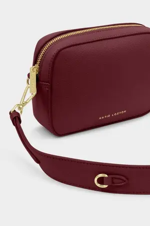 KATIE LOXTON Avery Small Crossbody Camera Bag - Cherry