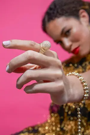 CAMPBELL + CHARLOTTE Revel Bobble Cocktail Ring - Multi-stone