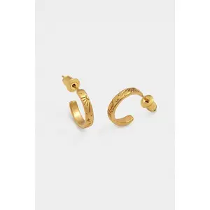 KATIE LOXTON Luna Waterproof Hoop Earrings - Gold