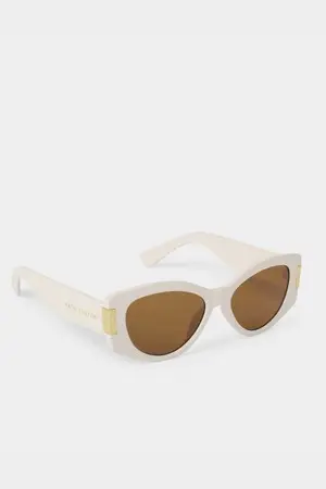 KATIE LOXTON Rimini Sunglasses - Off-white