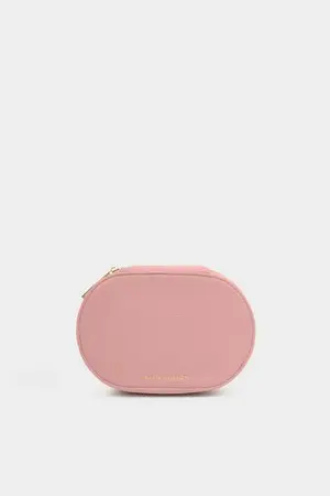 KATIE LOXTON Oval Jewelry Box - Pink
