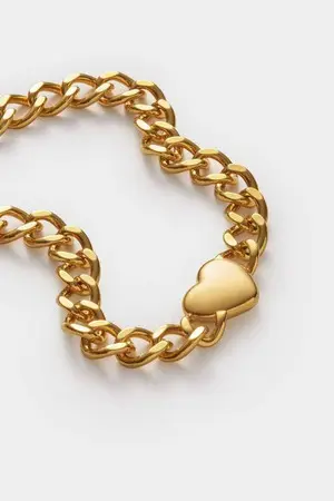 KATIE LOXTON Allure Heart Chain Bracelet