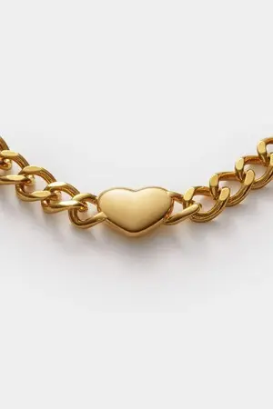 KATIE LOXTON Allure Heart Chain Bracelet