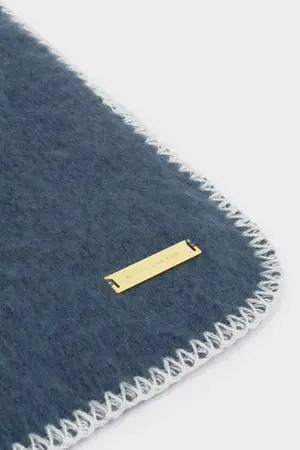 KATIE LOXTON Whipstitch Scarf - Navy