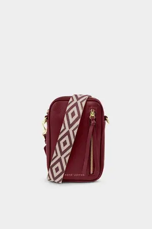 KATIE LOXTON Hallie Small Crossbody Bag - Cherry