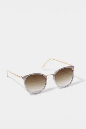 KATIE LOXTON Santorini Sunglasses - Taupe Gradient